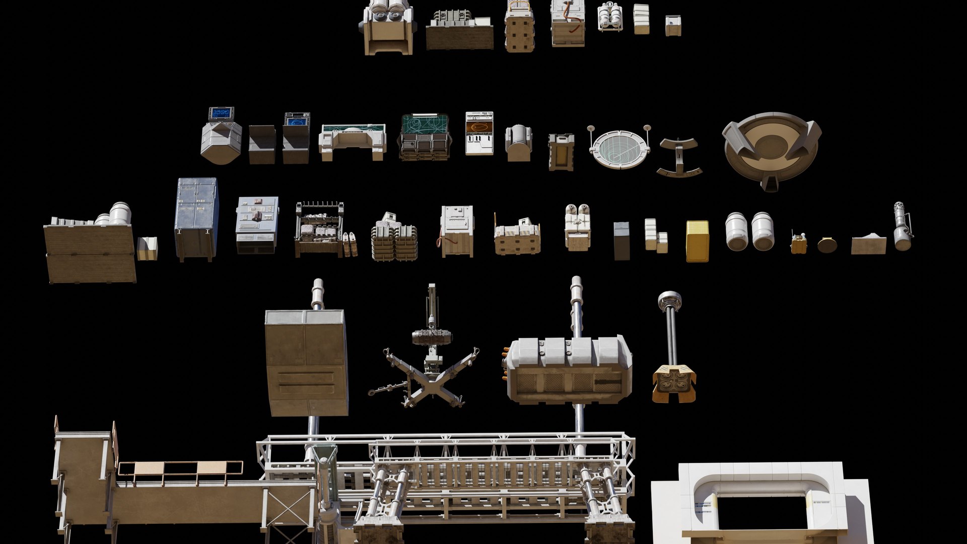 Star Wars Galactic Republic Prop Collection Kitbash 3D Model 3D ...