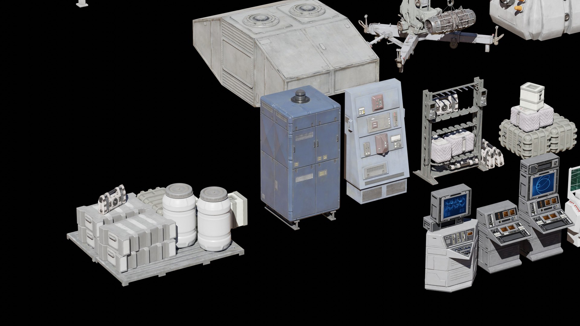 Star Wars Galactic Republic Prop Collection Kitbash 3D Model 3D ...