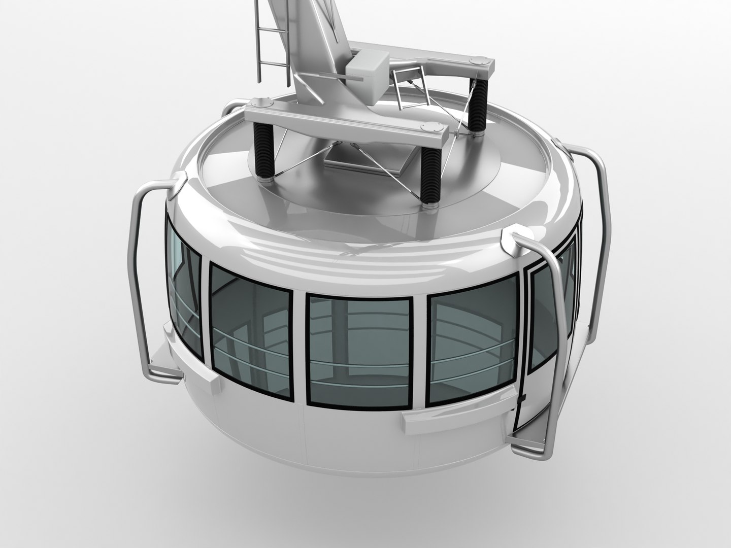 Aerial tramway cable car 3D - TurboSquid 1444160