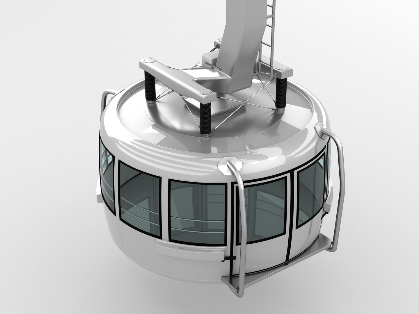 Aerial tramway cable car 3D - TurboSquid 1444160