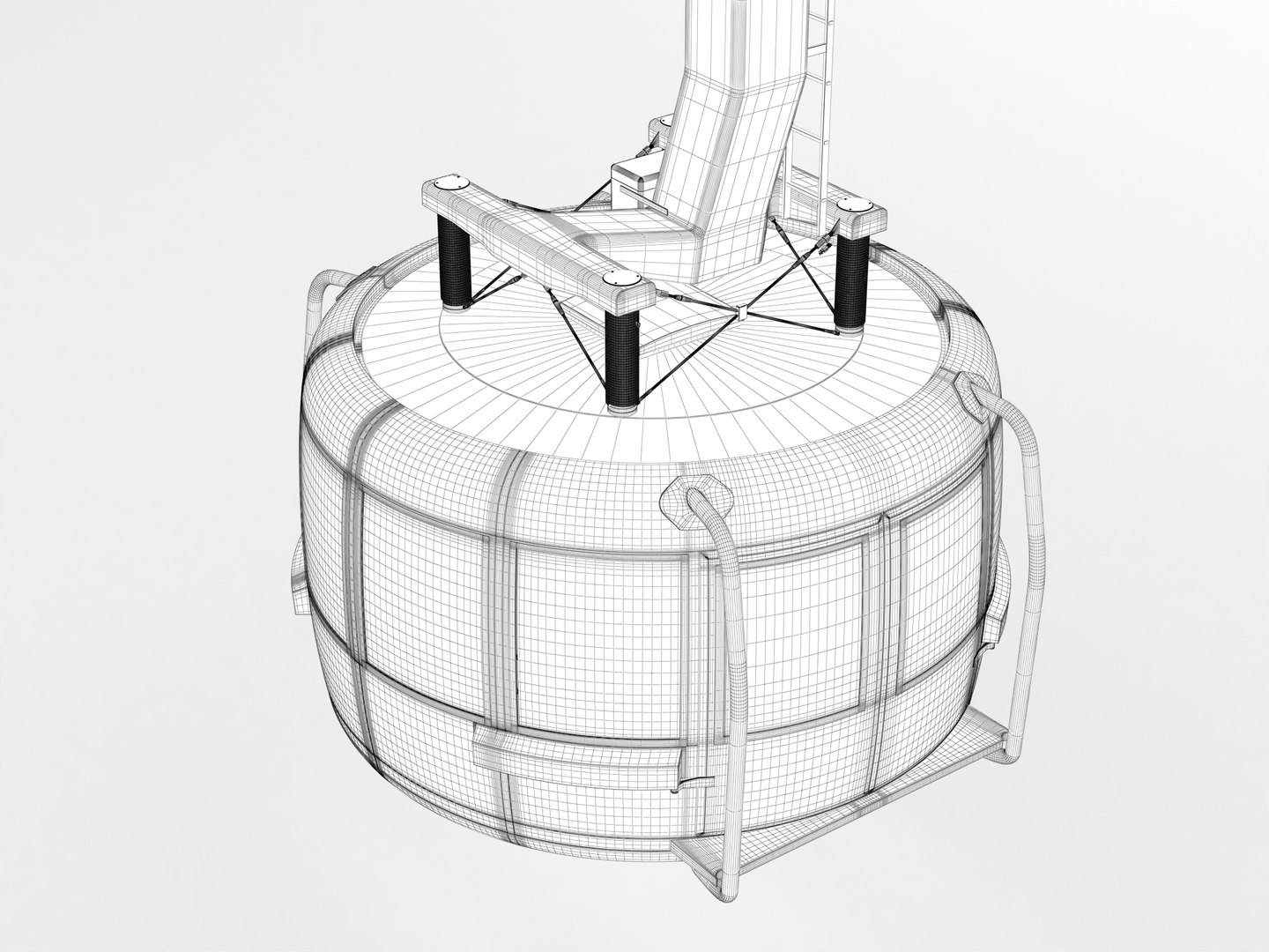 Aerial tramway cable car 3D - TurboSquid 1444160