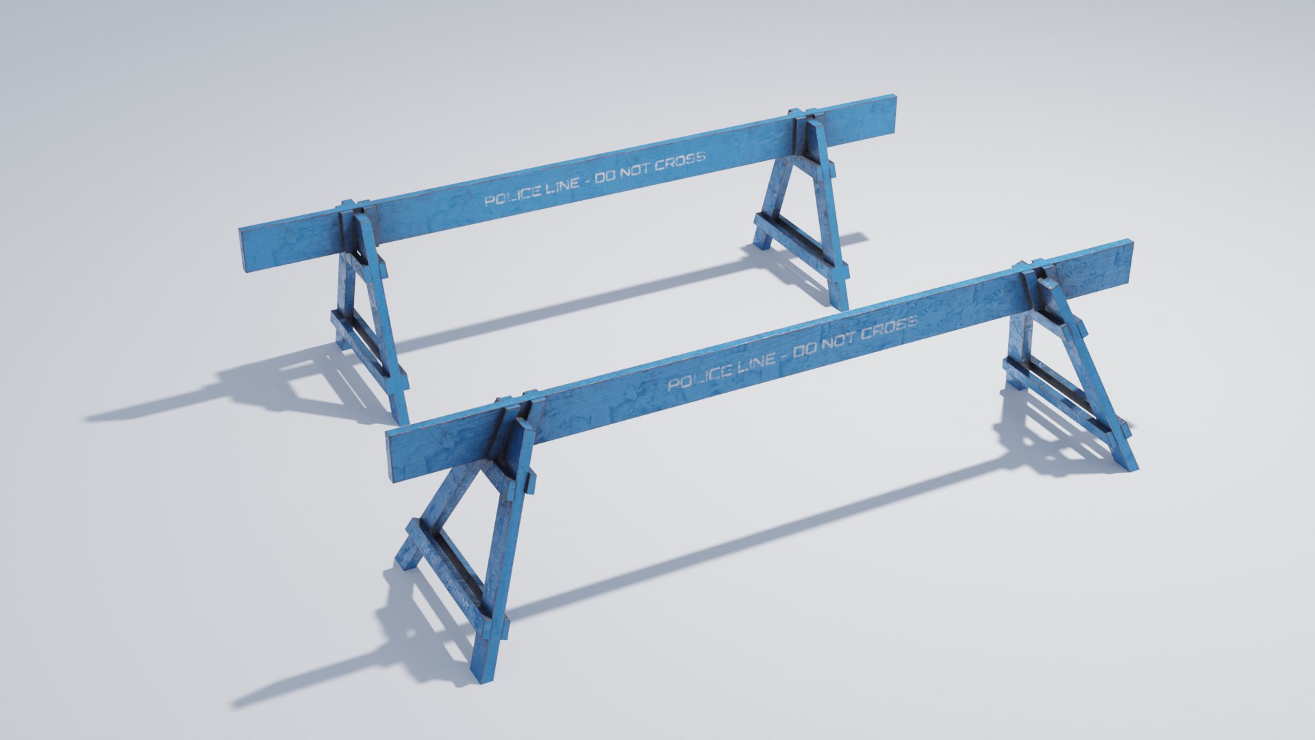 3D Wooden Police Barriers With 4K Textures Low-poly - TurboSquid 1971109