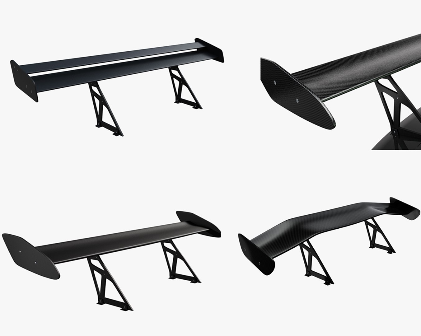 Spoilers Pack 3D Model - TurboSquid 1966050