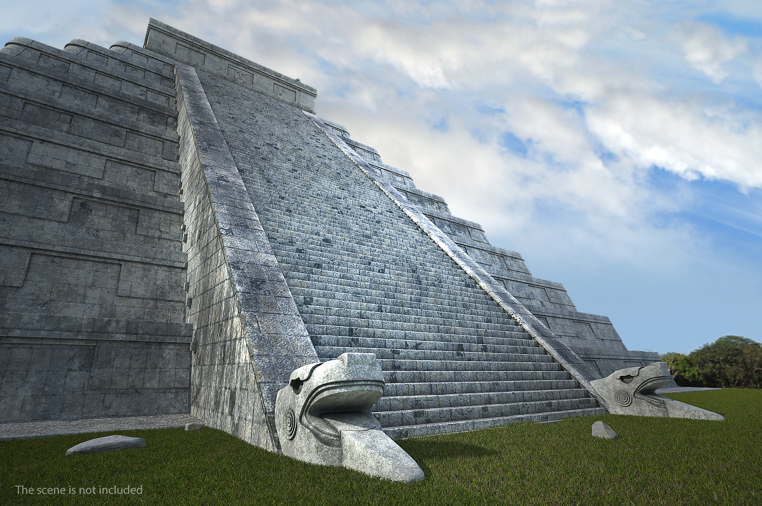 modelo 3d Templo de Kukulkan, pirámide maya - TurboSquid 1419218