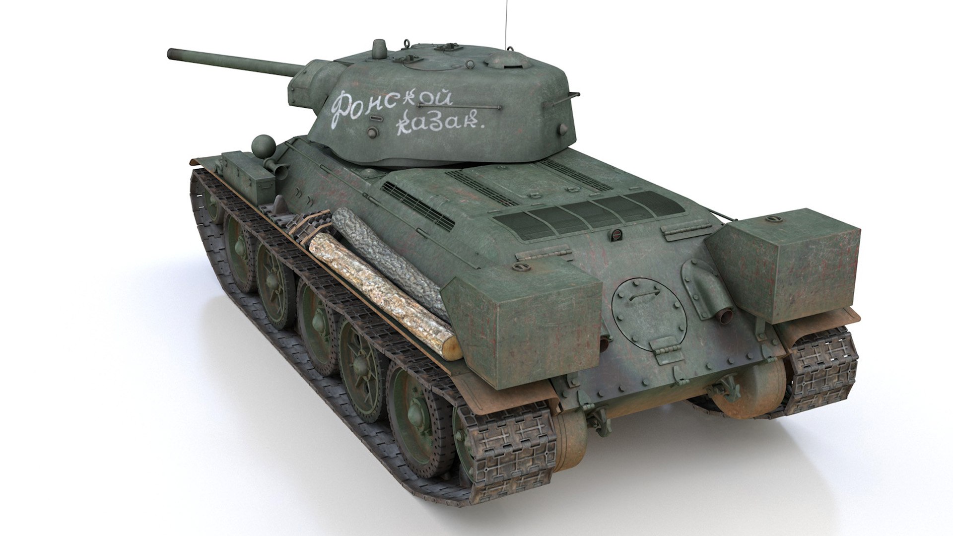 3D T-34-76 UZTM- Model 1942 - Soviet tank - 19 Tank Corps - TurboSquid ...