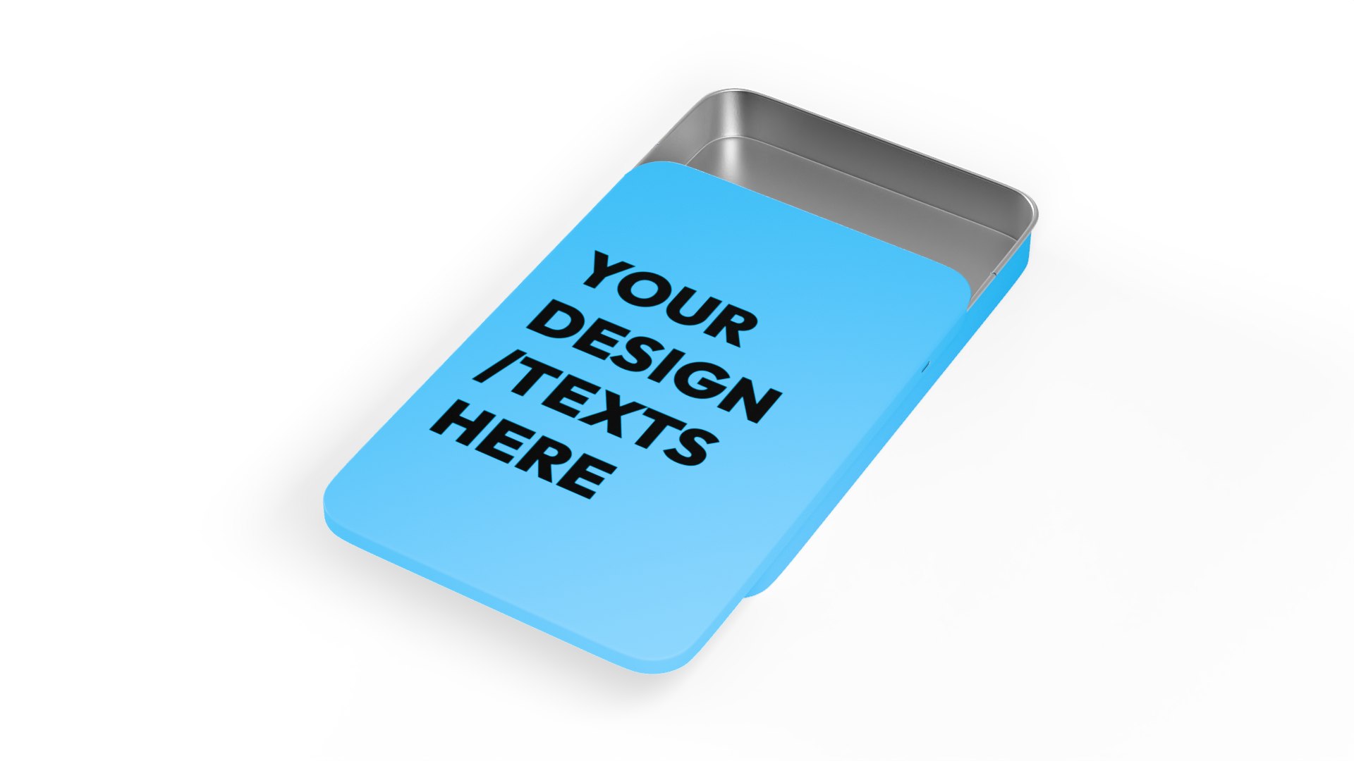 3D Tin Slider Container Black Steel - TurboSquid 2335171