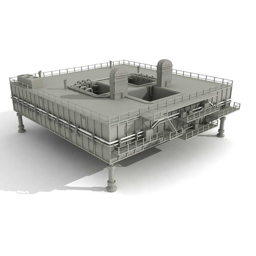 Space Launch Platform 3d Max