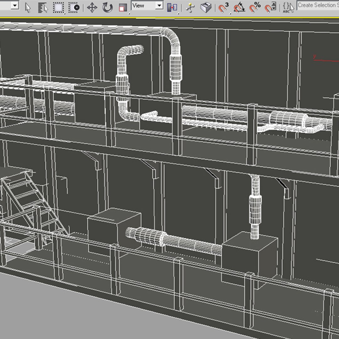 Space Launch Platform 3d Max