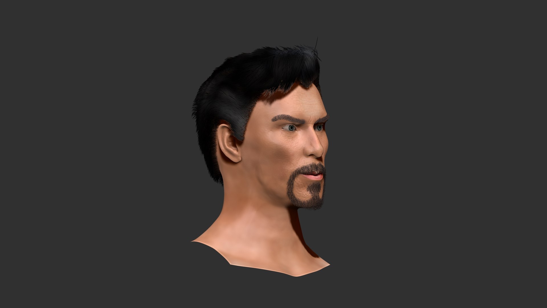 3D Model Benedict Cumberbatch ZBrush 3D Model Only The Head ...