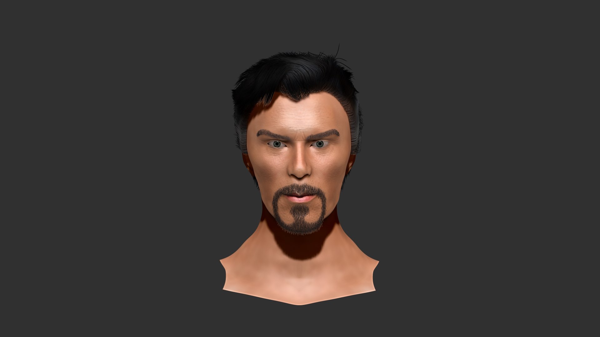 3D Model Benedict Cumberbatch ZBrush 3D Model Only The Head ...