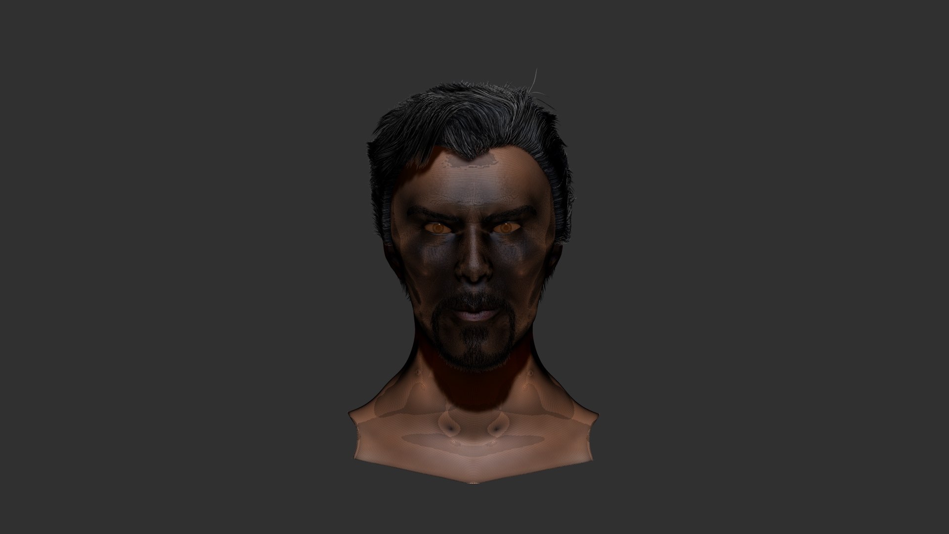 3D Model Benedict Cumberbatch ZBrush 3D Model Only The Head ...
