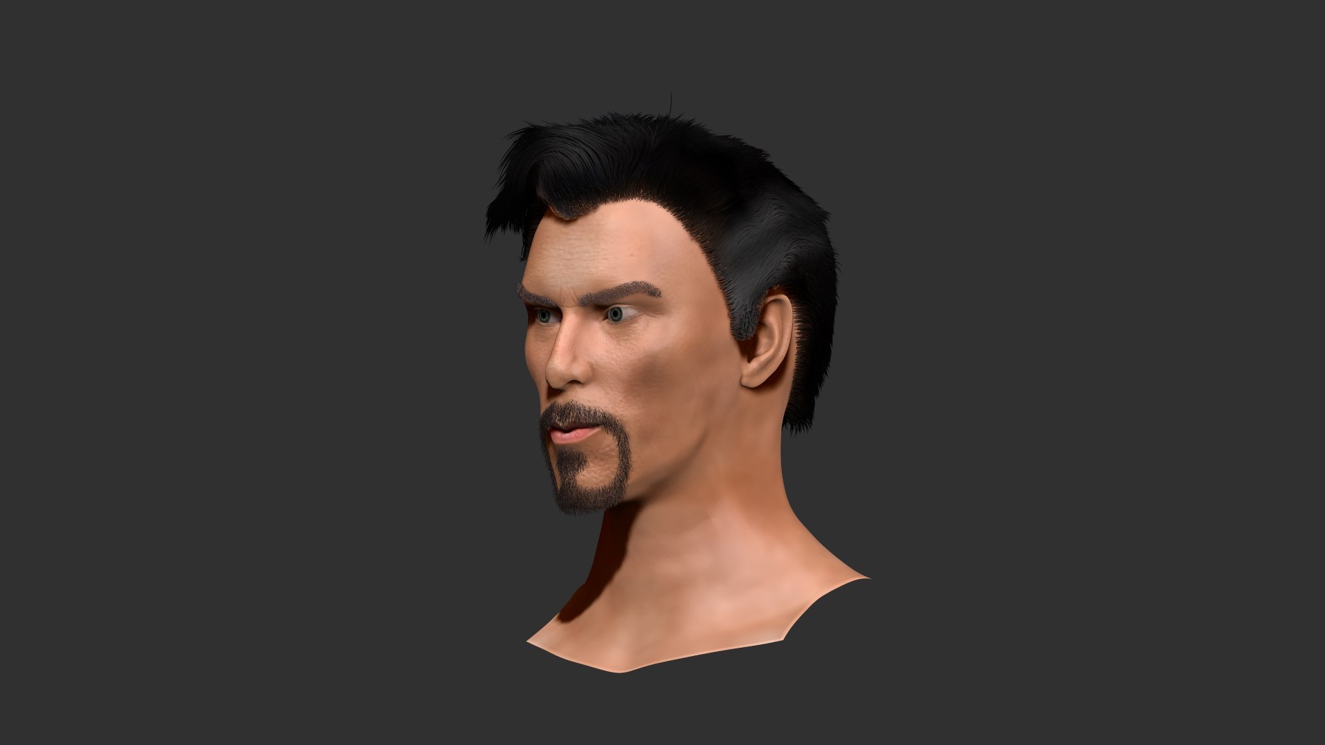 3D Model Benedict Cumberbatch ZBrush 3D Model Only The Head ...
