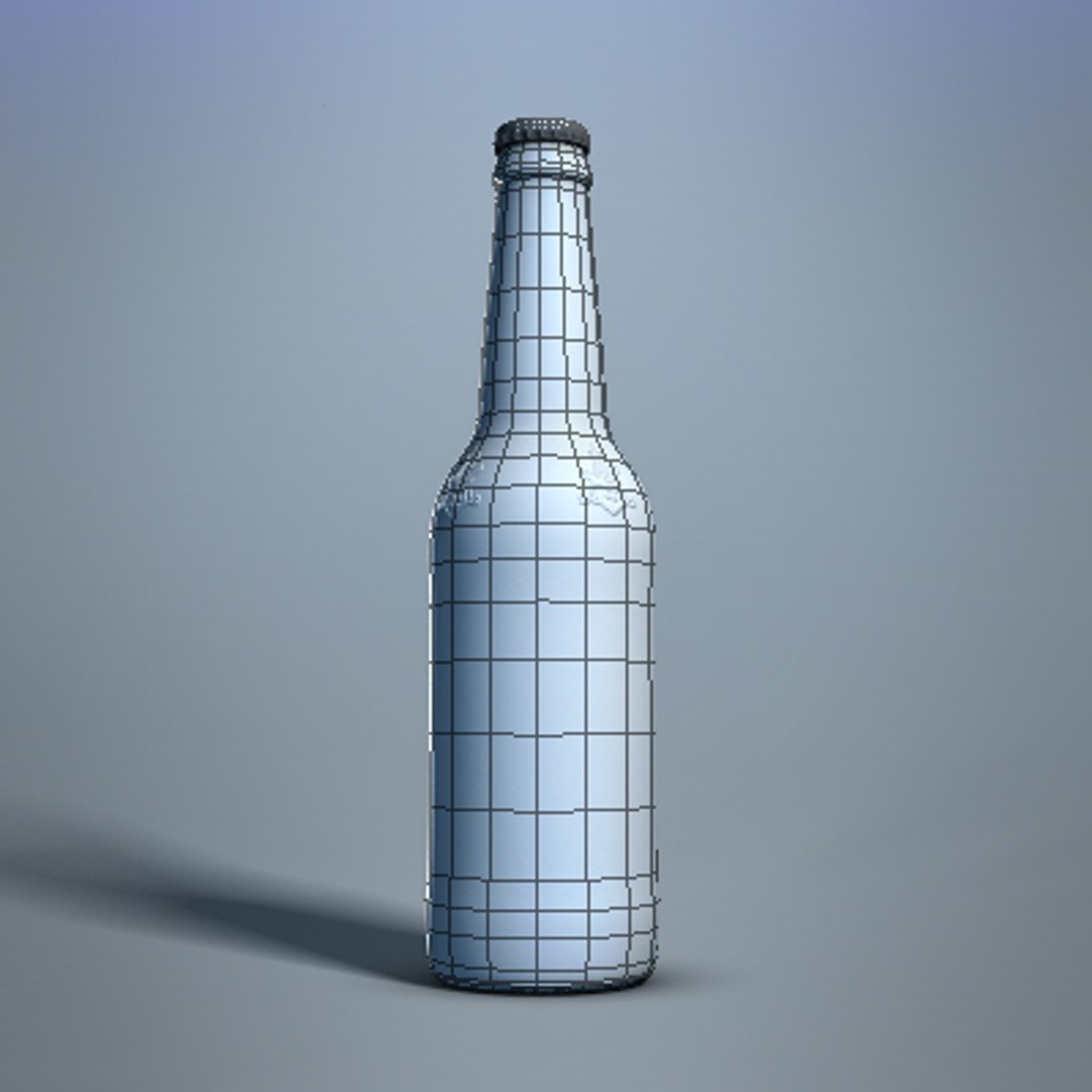 Bud Light Beer Bottle 3d Obj