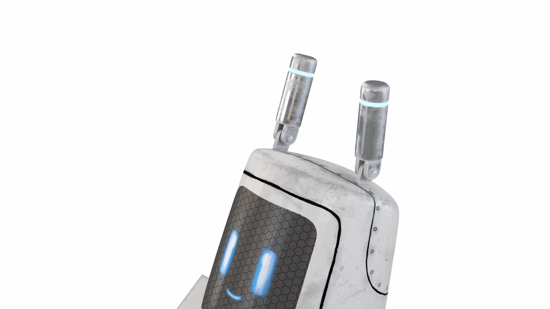 3D Model Mini Robot White - TurboSquid 1922613
