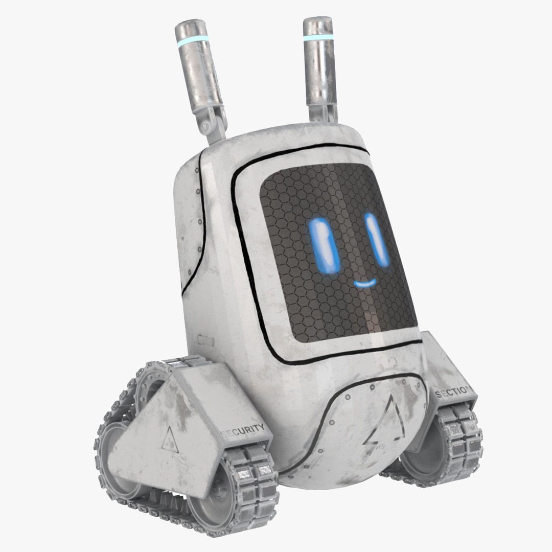 3D model Mini Robot White - TurboSquid 1922613