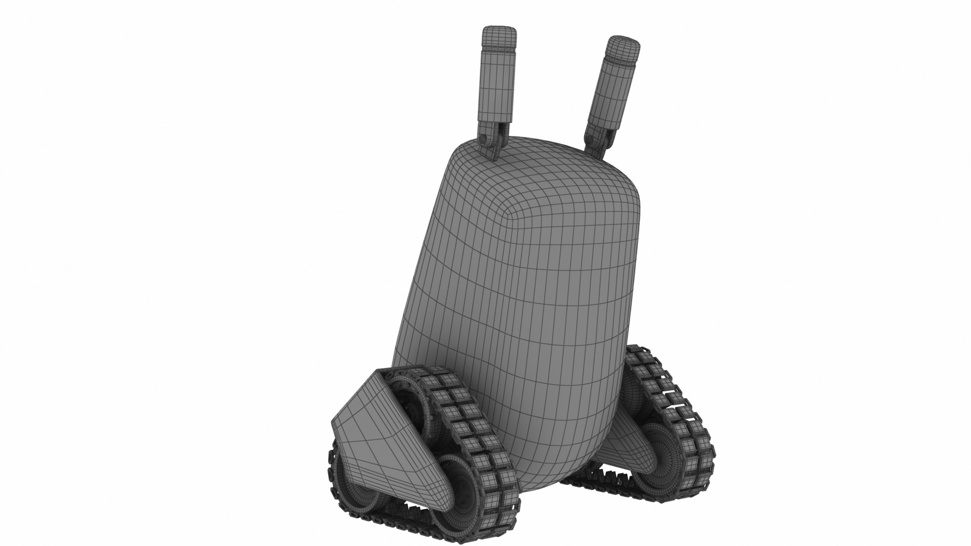 3D Model Mini Robot White - TurboSquid 1922613