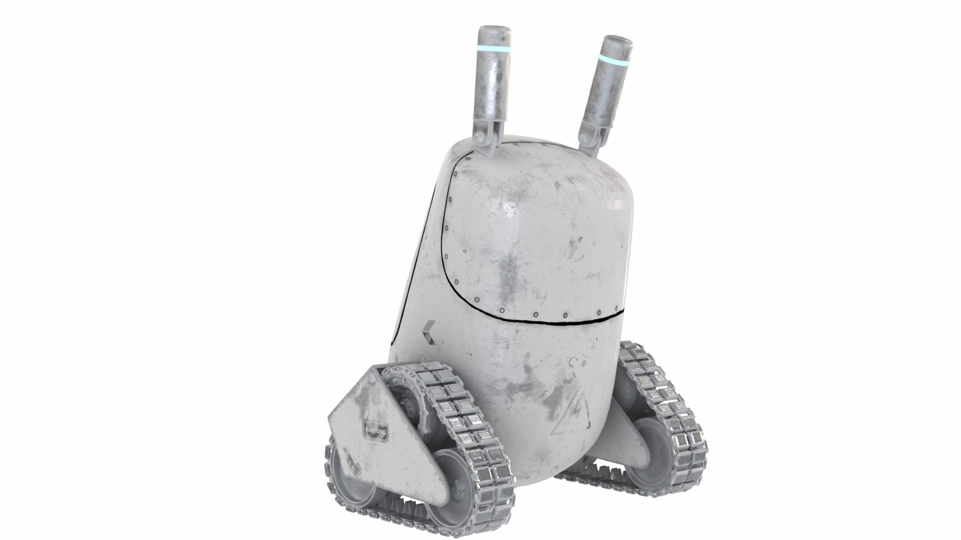 3D Model Mini Robot White - TurboSquid 1922613