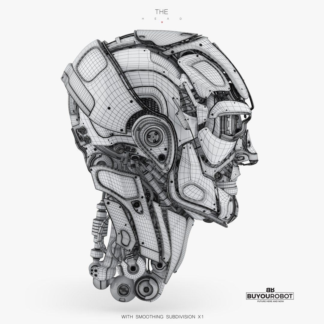 Cyborg Head 3D Model - TurboSquid 1226014