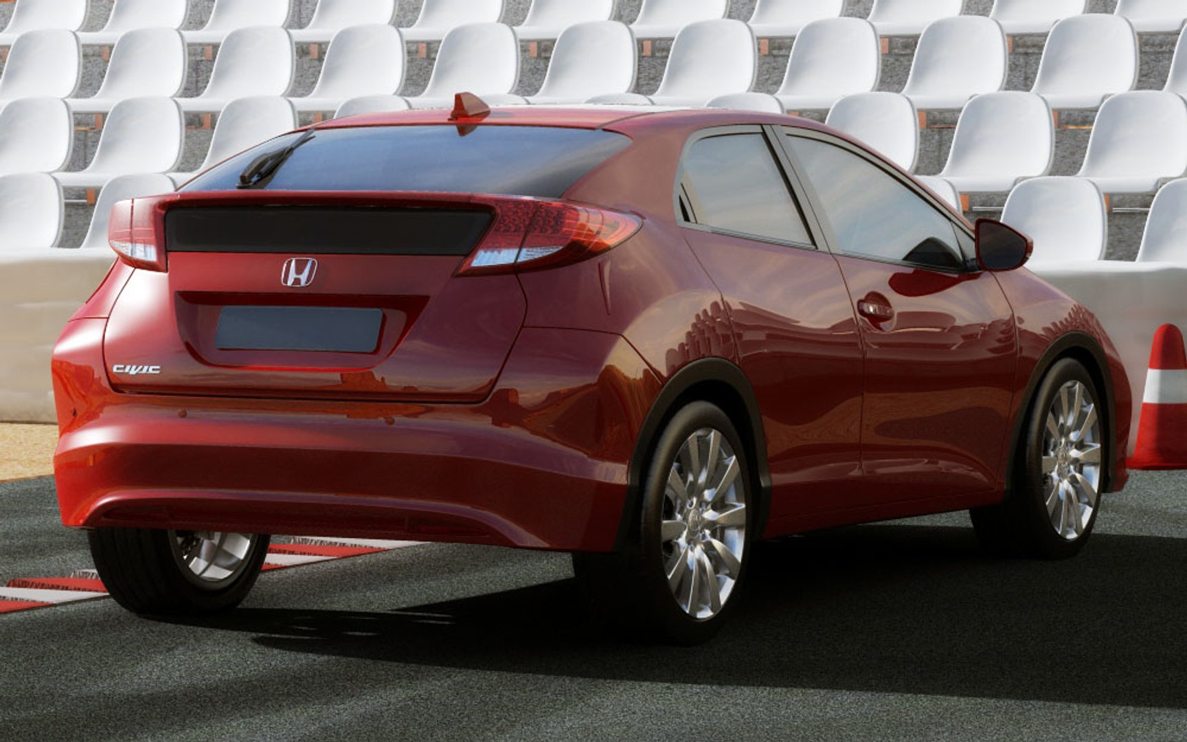 3d 3ds honda civic 2012