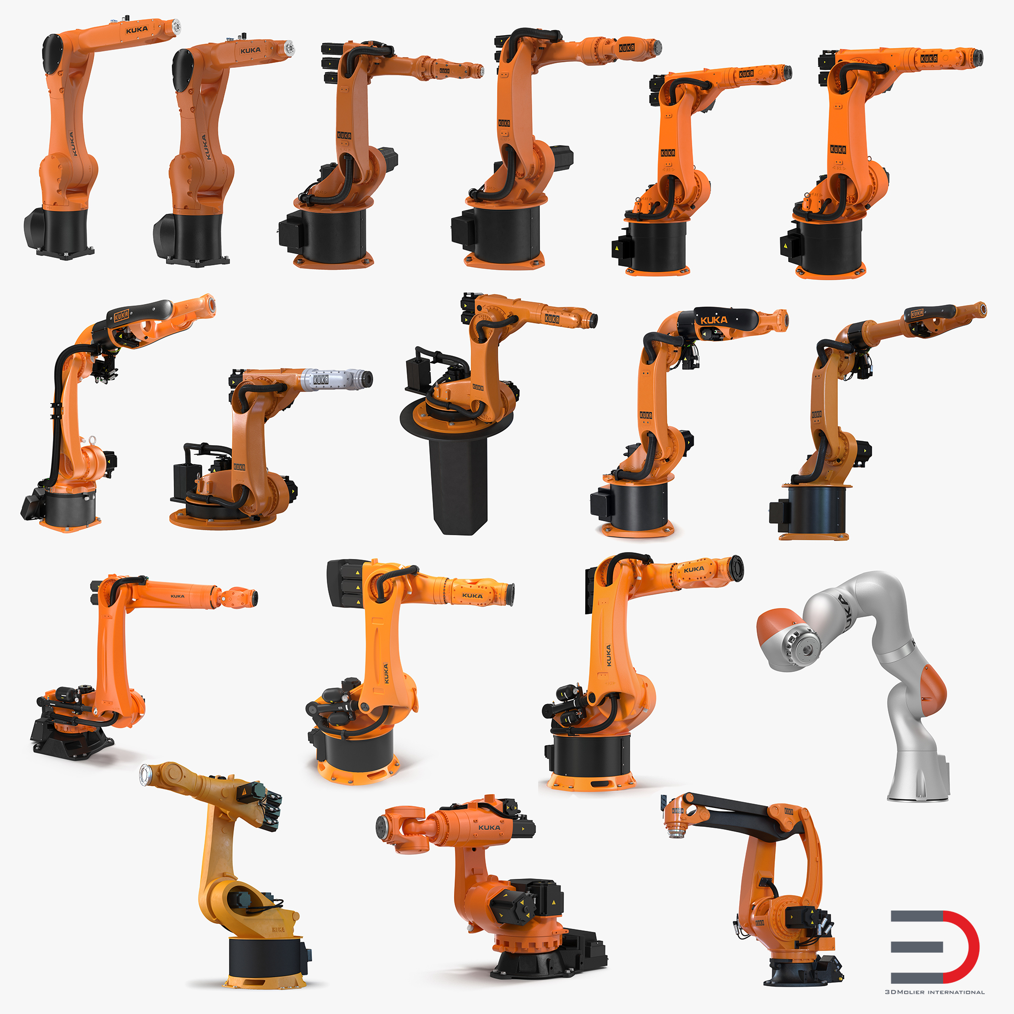 3d model kuka robots 7
