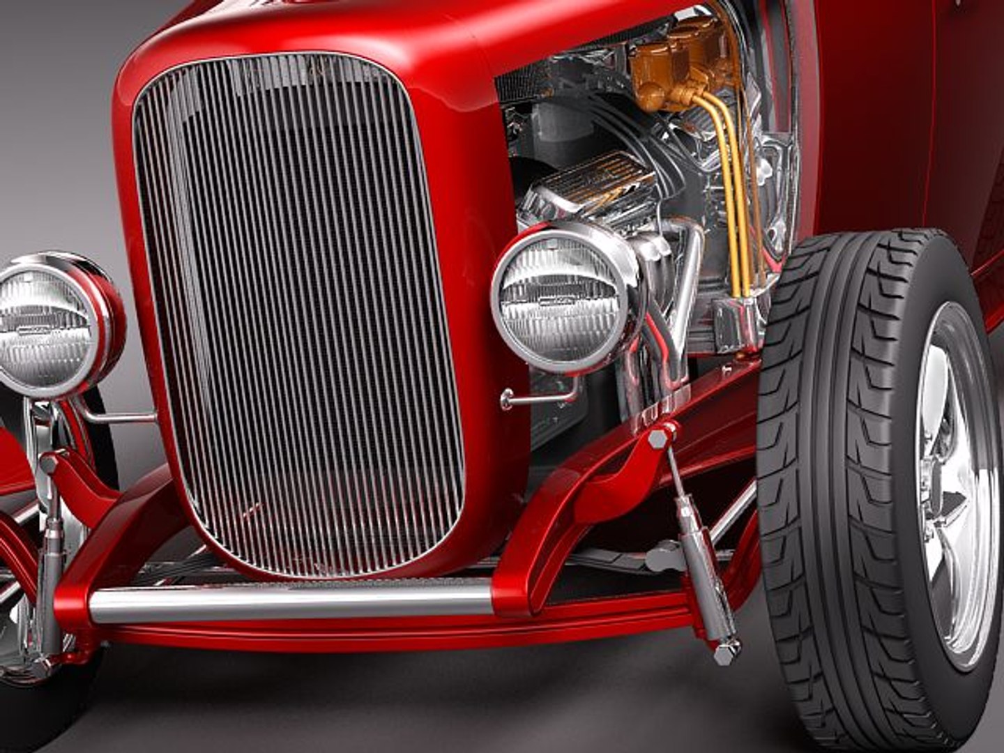 Hot Rod 32 Multiple 3d Model