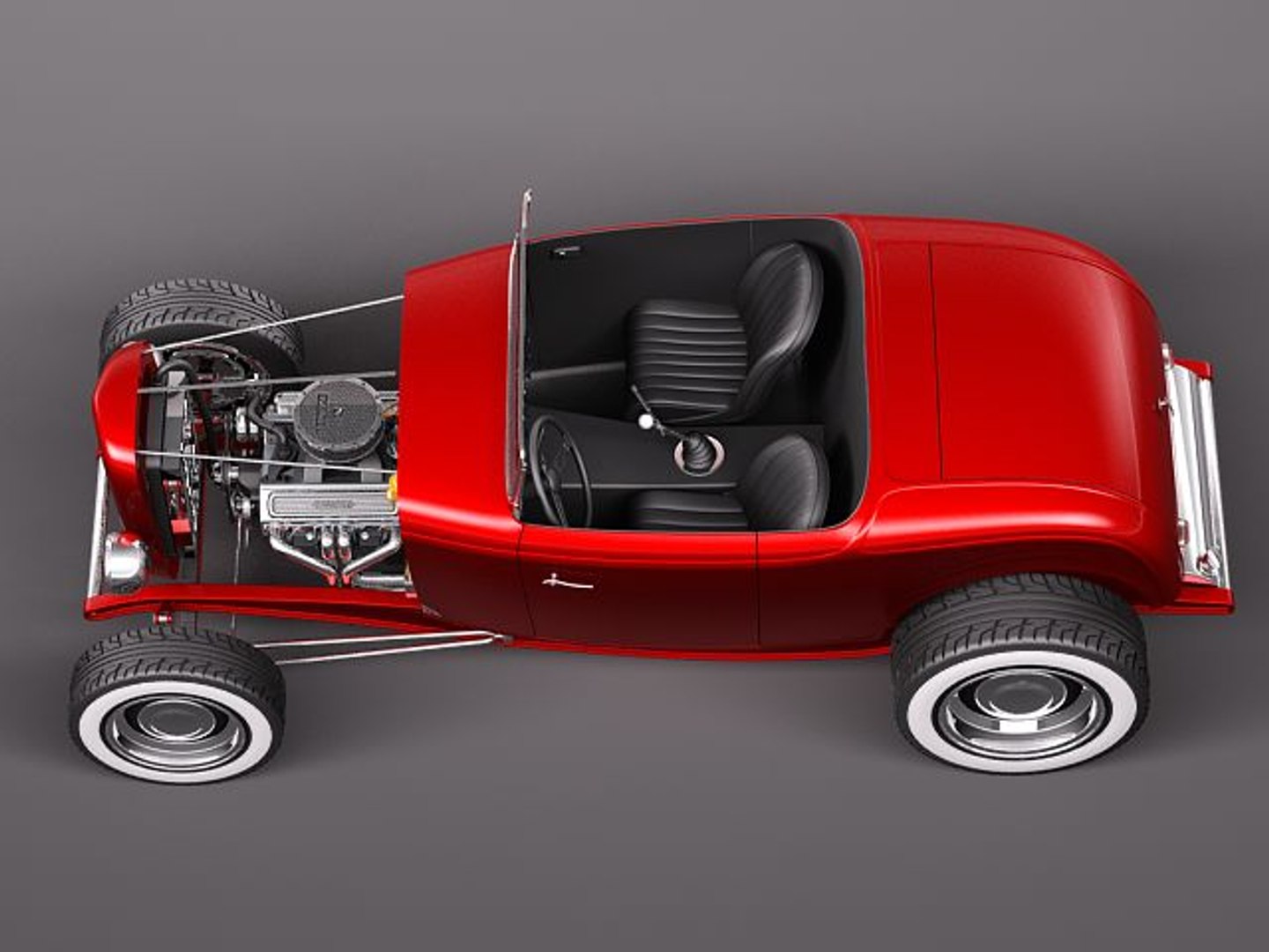 Hot Rod 32 Multiple 3d Model
