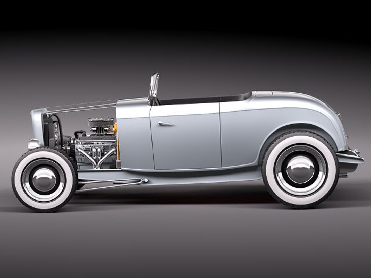 Hot Rod 32 Multiple 3d Model