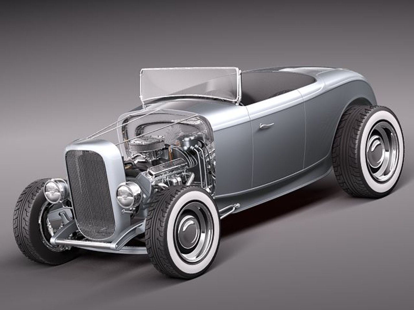Hot Rod 32 Multiple 3d Model