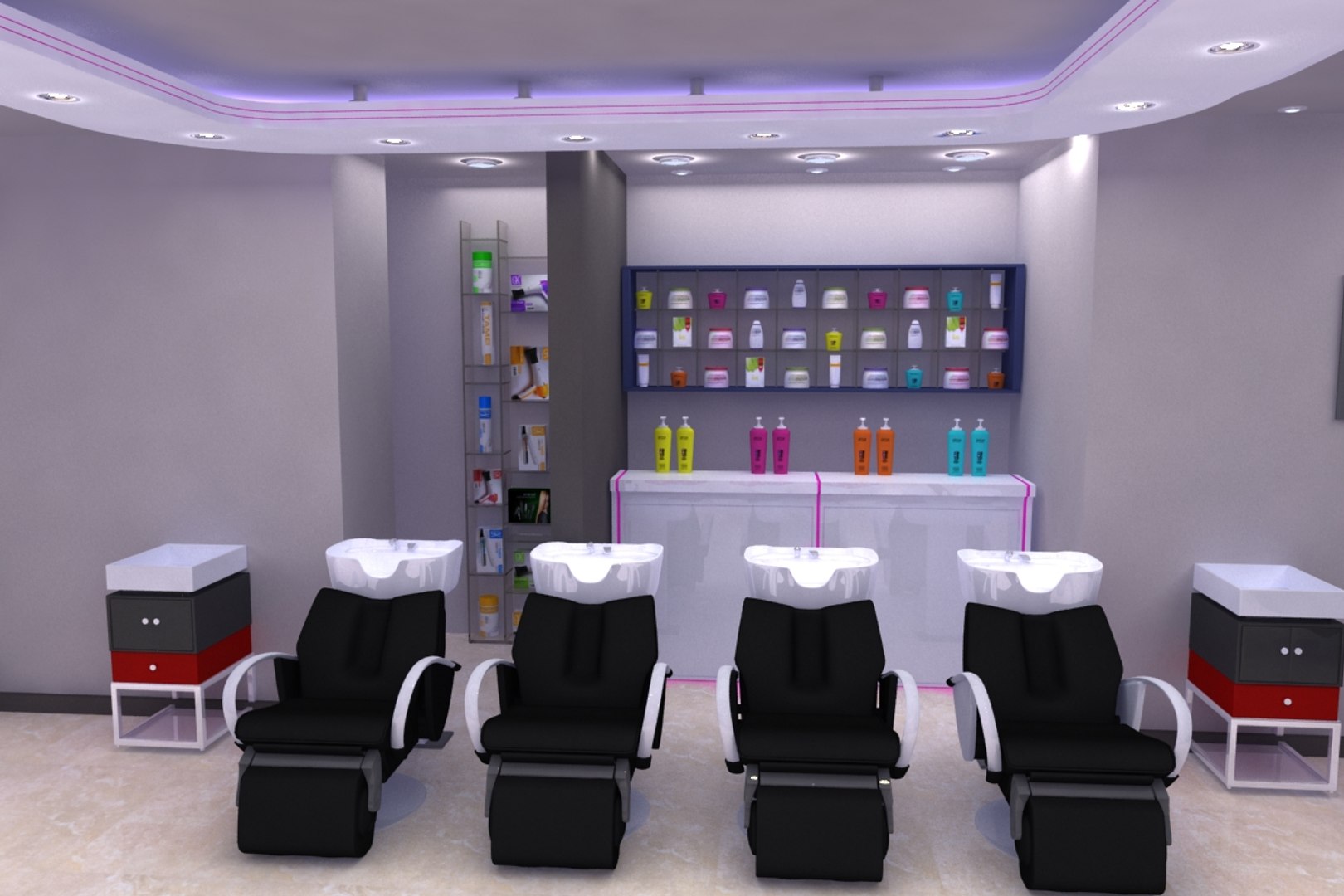 Beauty Salon 3d Model