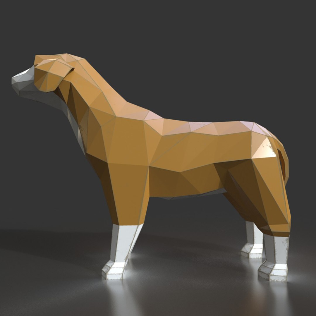 3d Model Style Dog