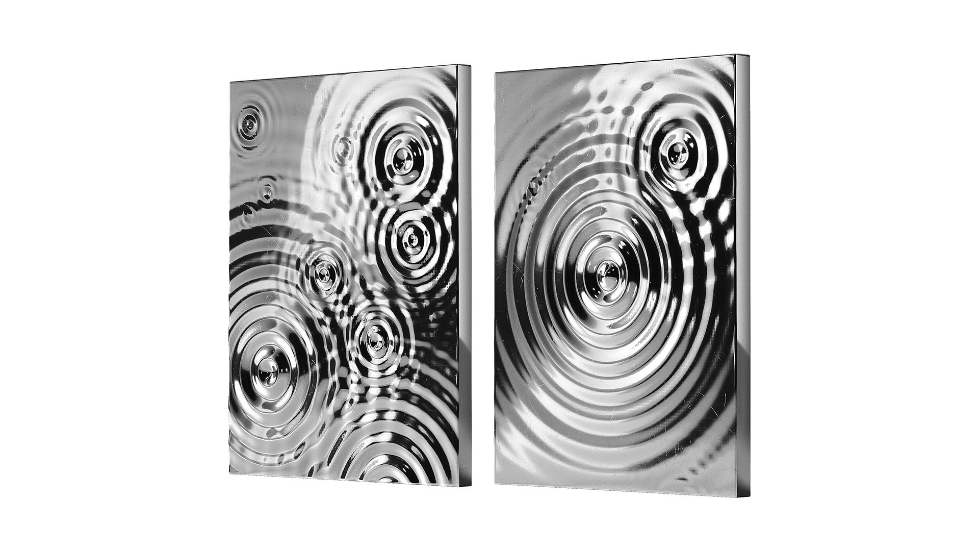 3D Water Ripple 3D Wall Art Decorative Metallic Relief - TurboSquid 2251967