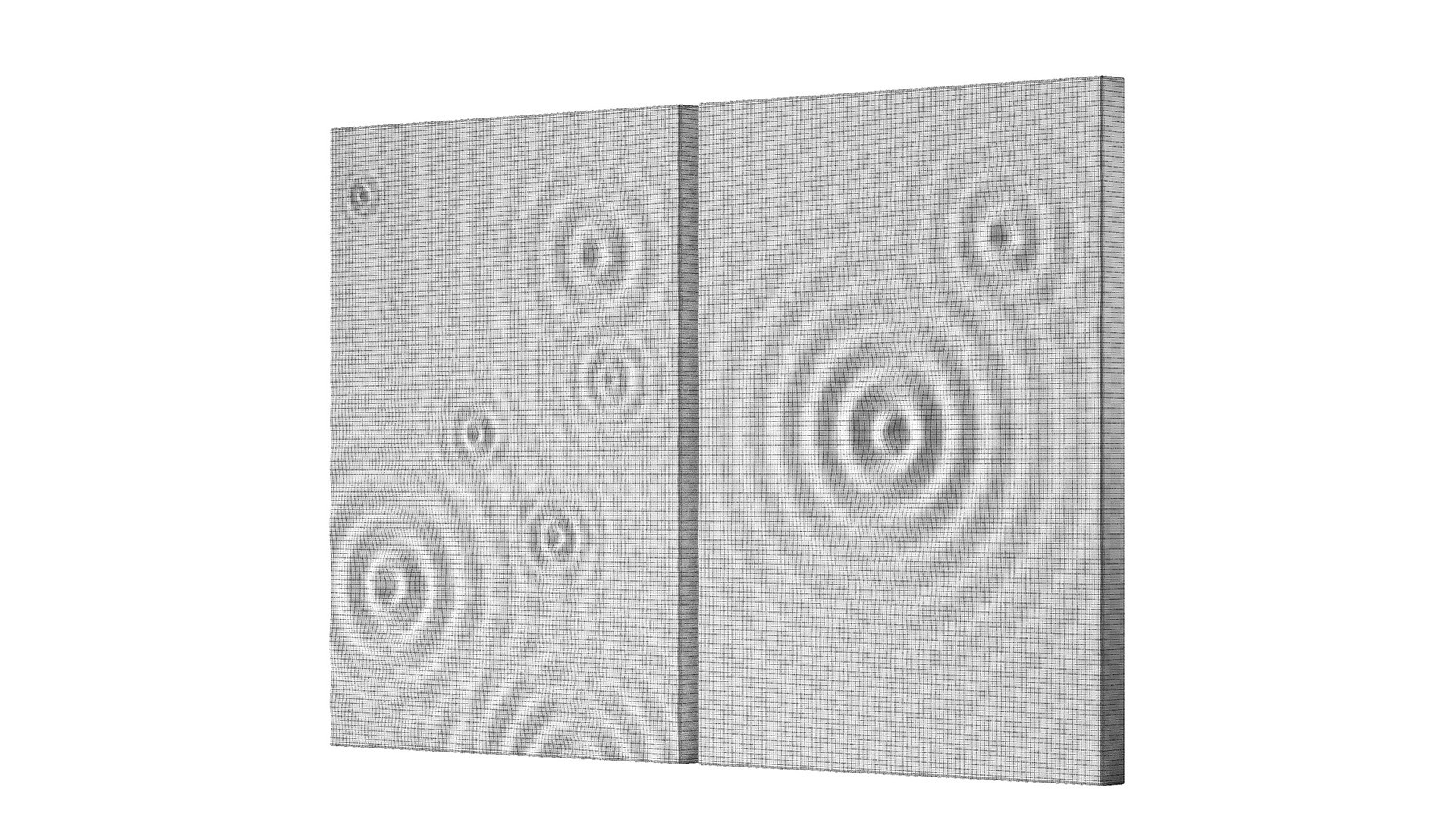 3D Water Ripple 3D Wall Art Decorative Metallic Relief - TurboSquid 2251967