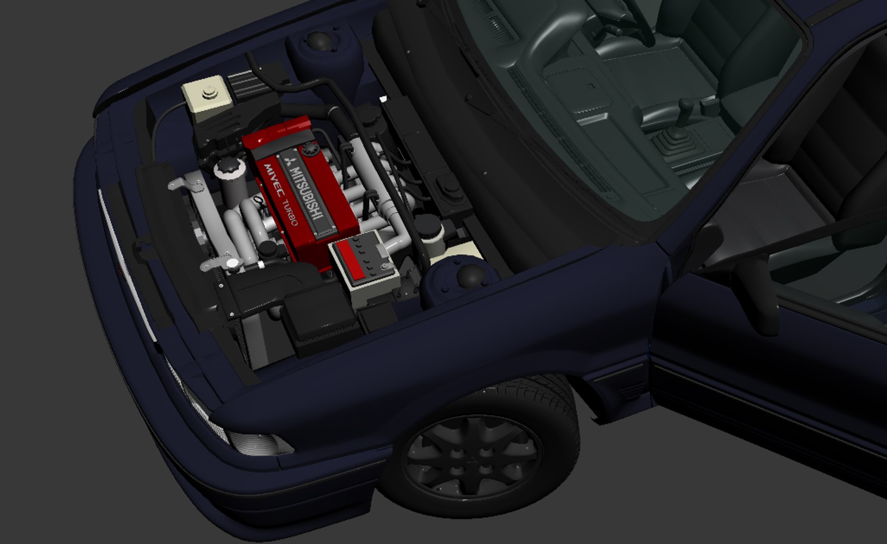 3D Mitsubishi Galant VR4 - TurboSquid 2010536