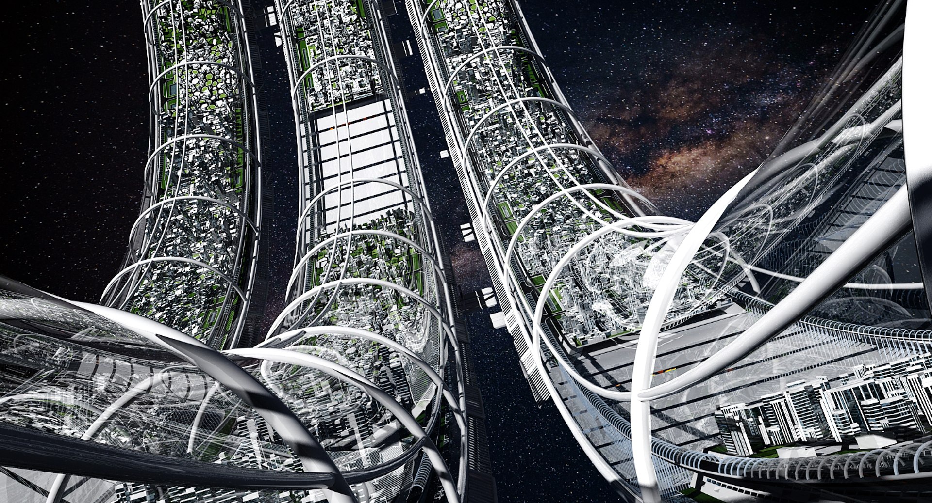 Sci-fi Space Colony 3D - TurboSquid 1525896