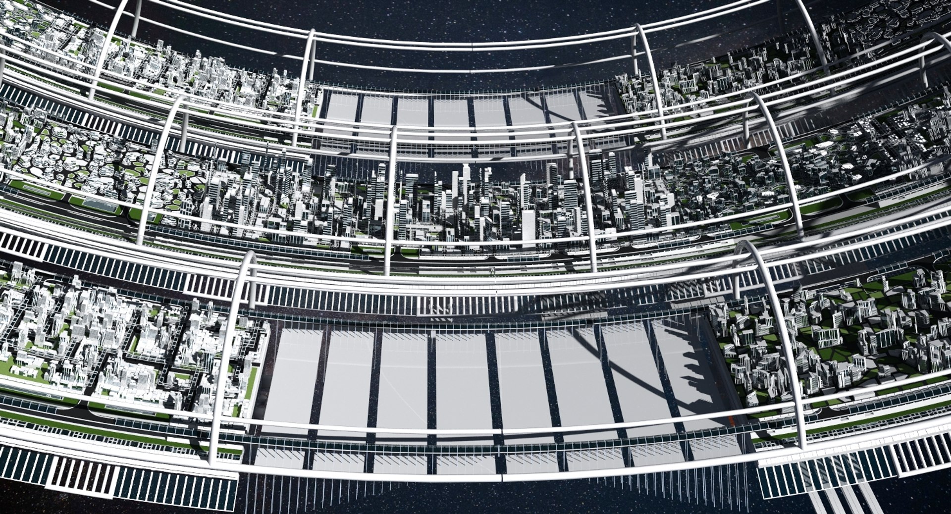 Sci-fi Space Colony 3D - TurboSquid 1525896