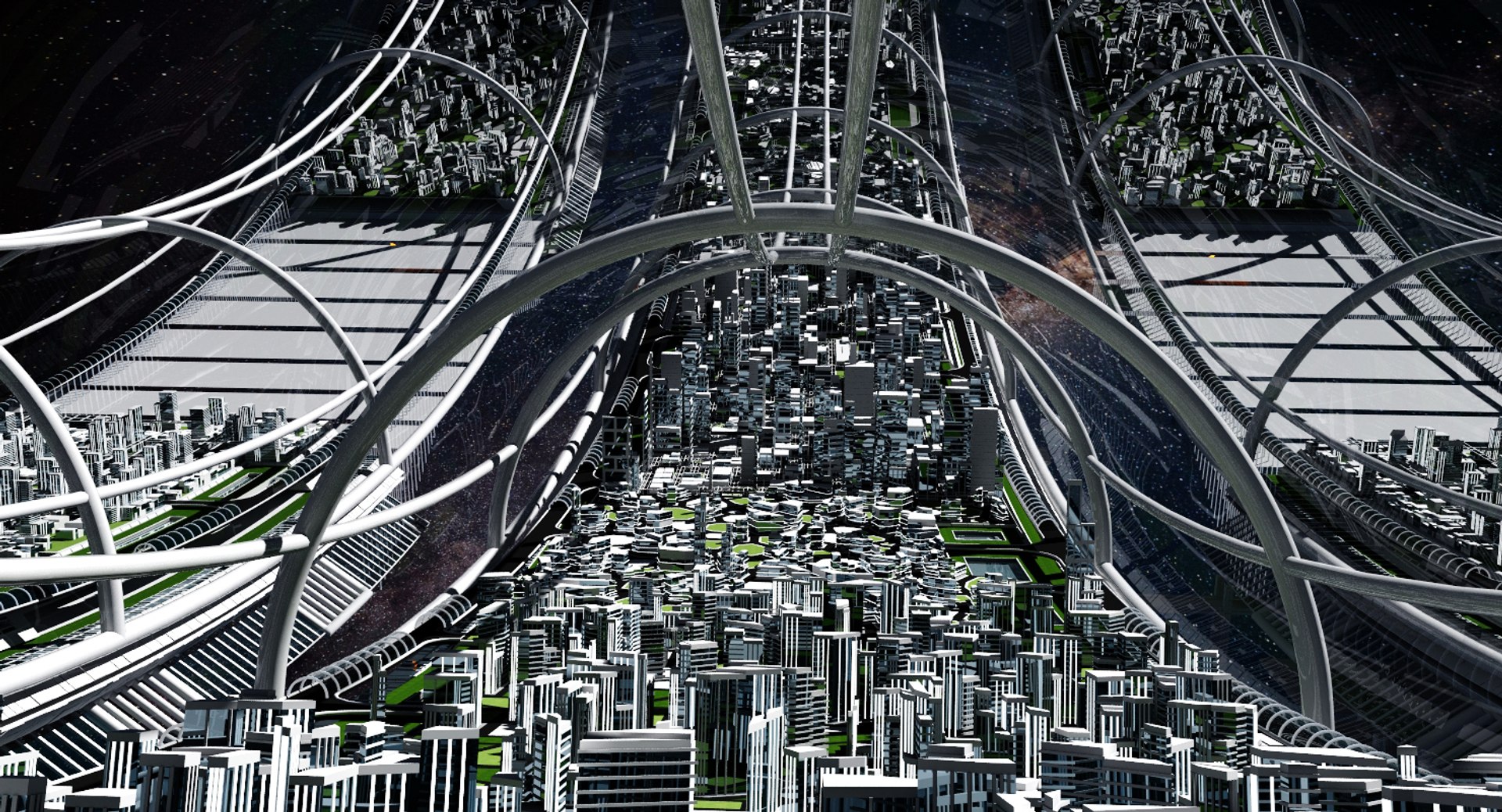 Sci-fi Space Colony 3D - TurboSquid 1525896