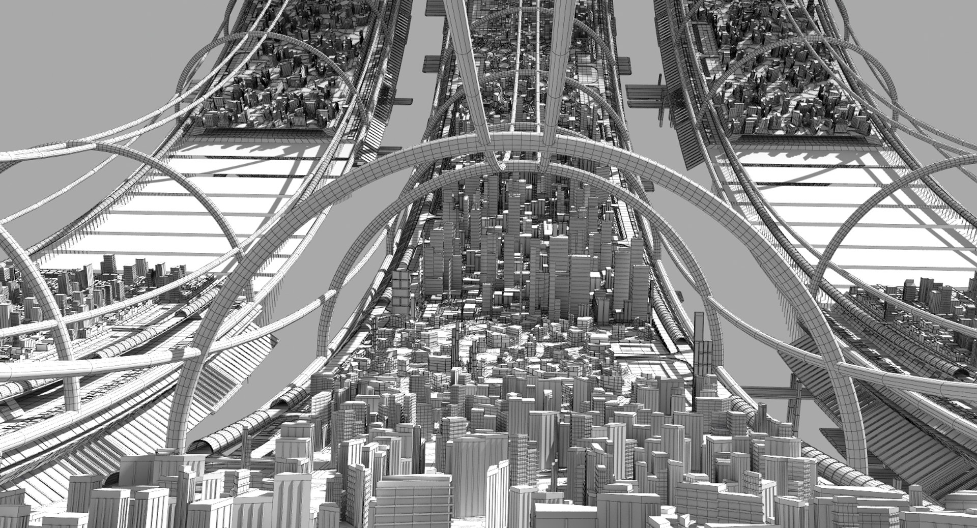 Sci-fi Space Colony 3D - TurboSquid 1525896