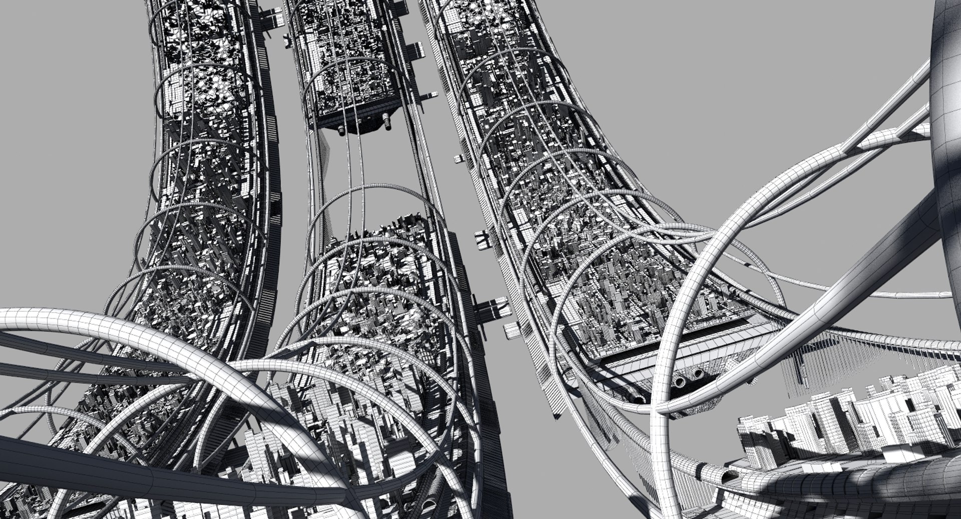 Sci-fi space colony 3D - TurboSquid 1525896