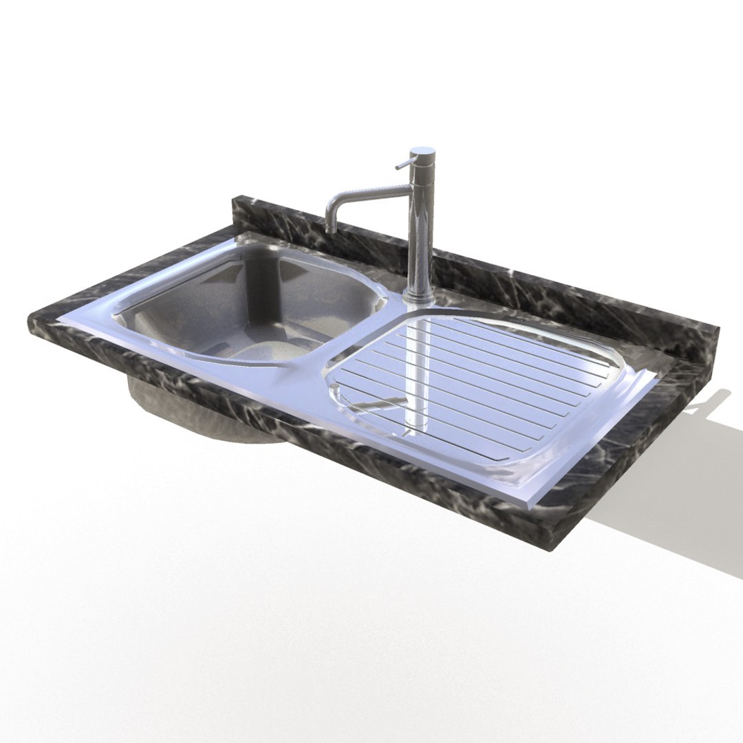 3d Model Kitchen Sink