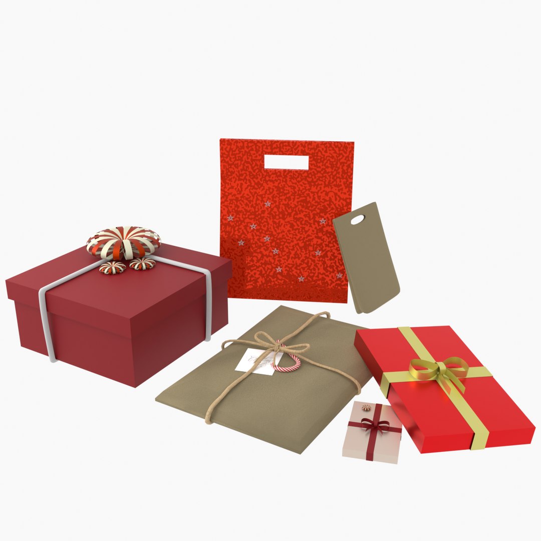 3D Gifts Collection - TurboSquid 2155648