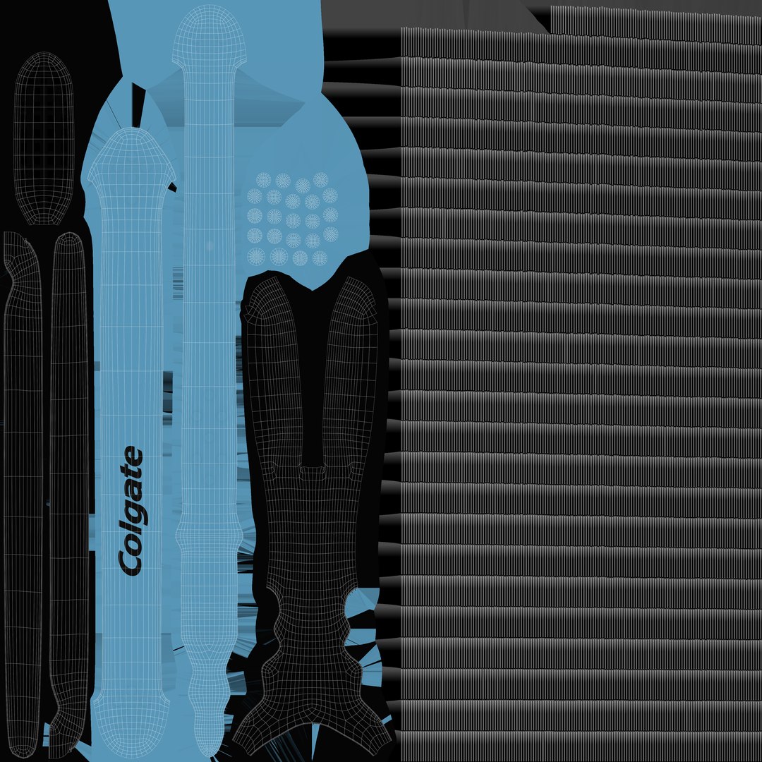 Realistic set toothbrush colgate 3D - TurboSquid 1578181