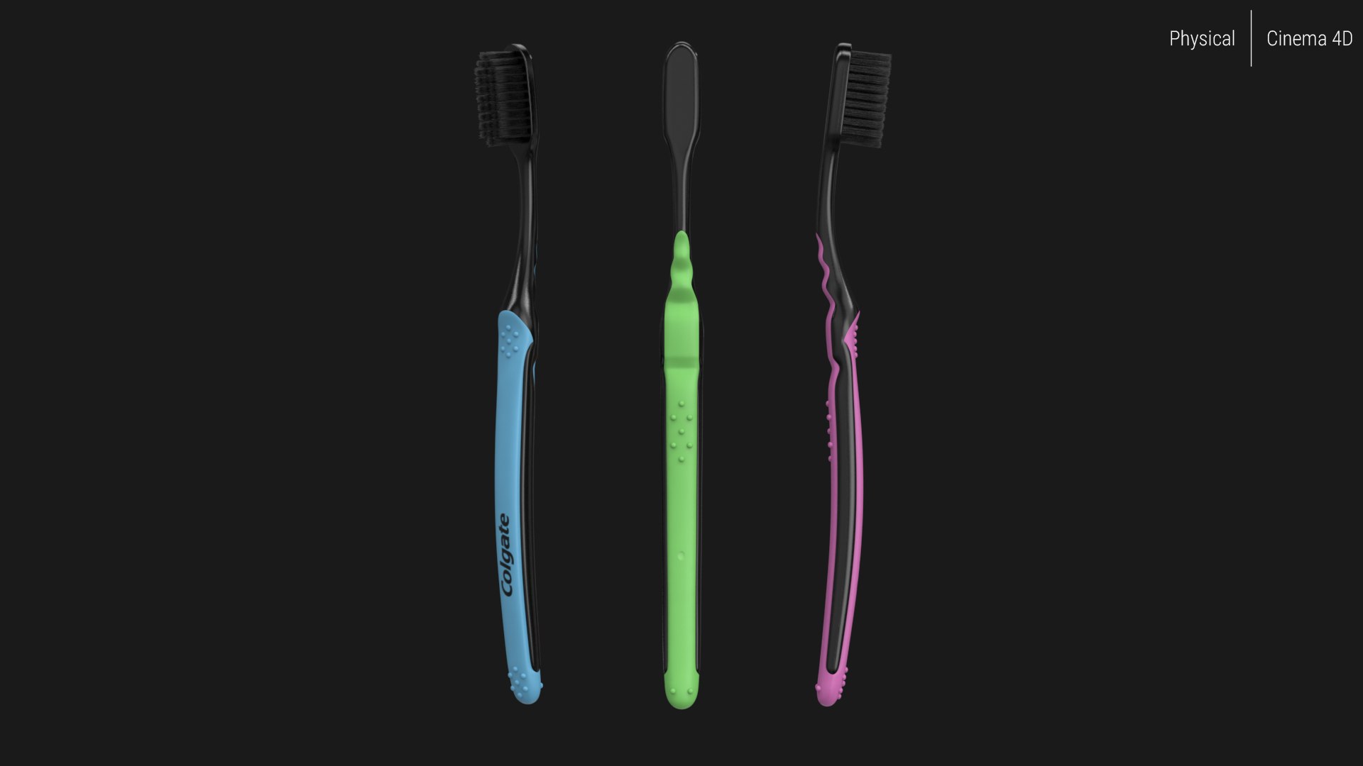 Realistic set toothbrush colgate 3D - TurboSquid 1578181