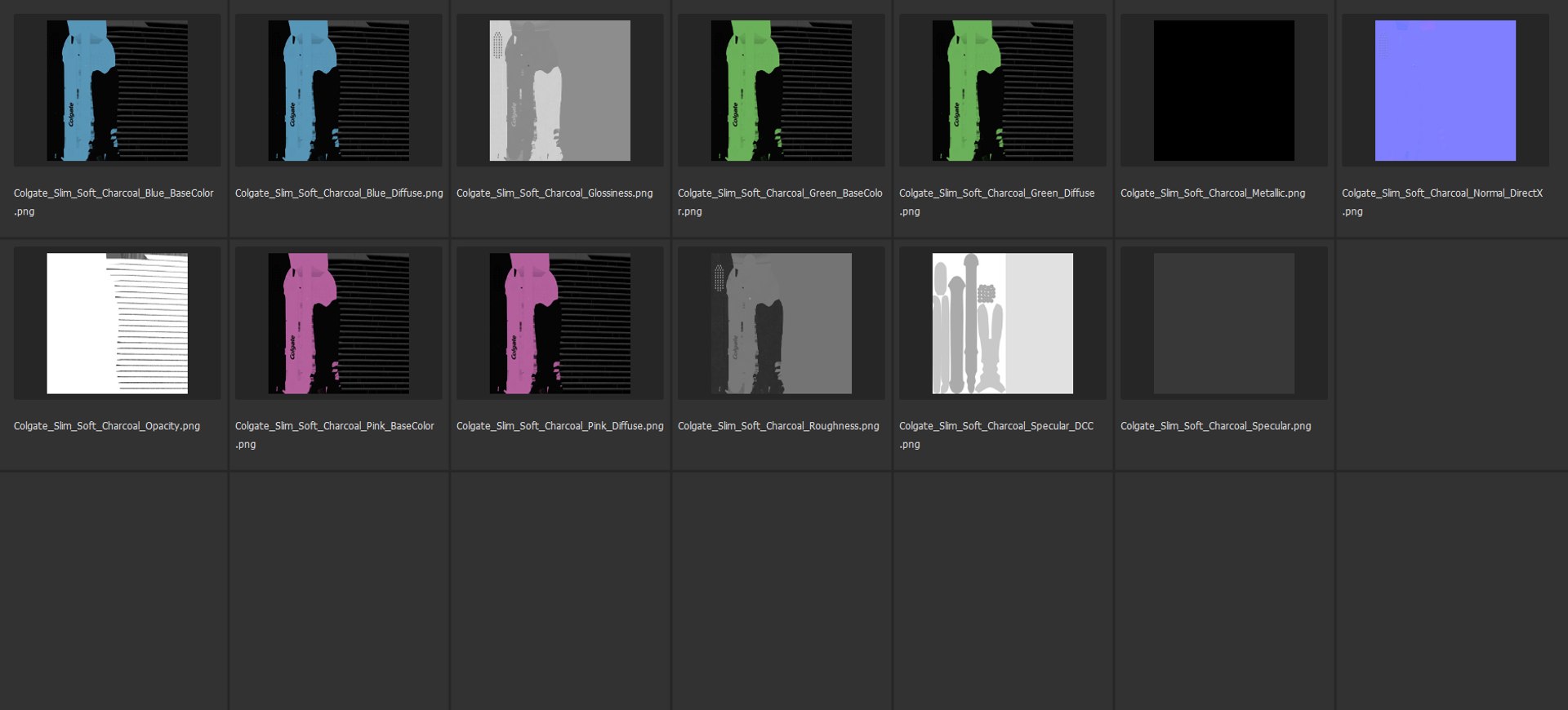 Realistic set toothbrush colgate 3D - TurboSquid 1578181