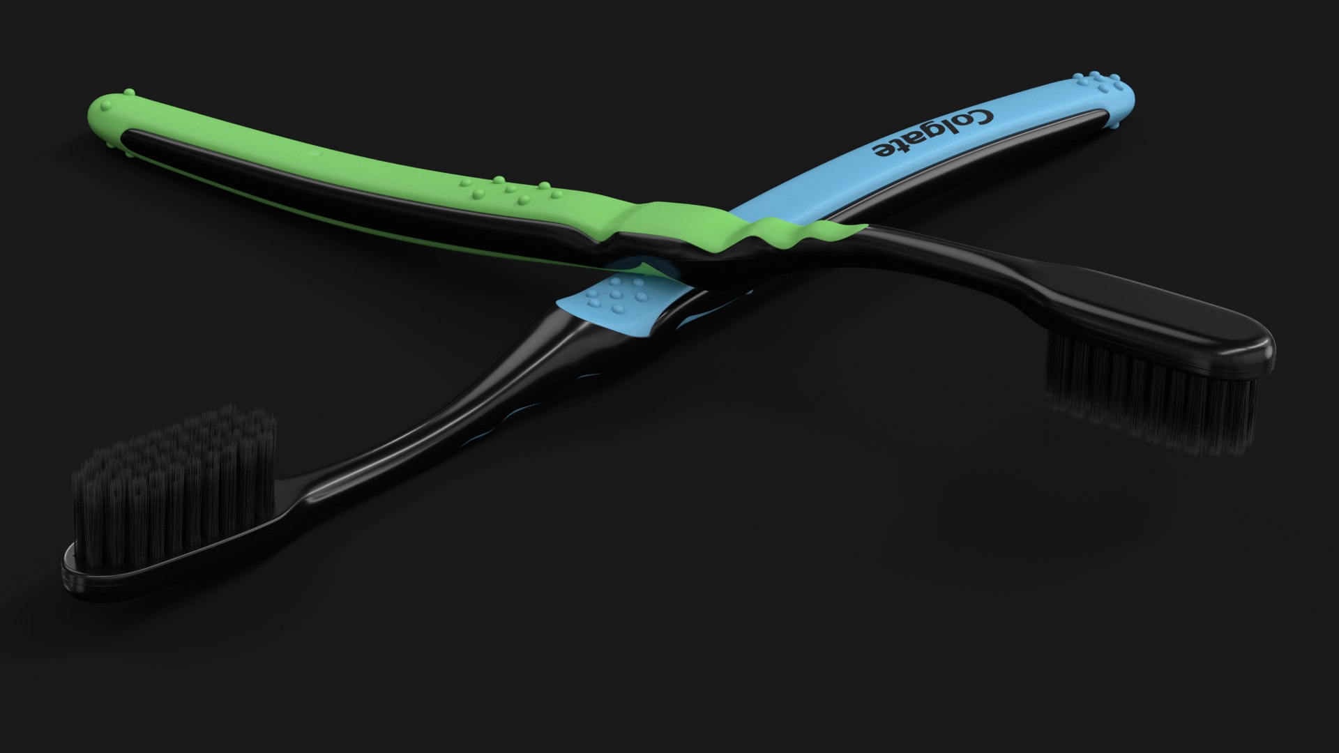 Realistic set toothbrush colgate 3D - TurboSquid 1578181