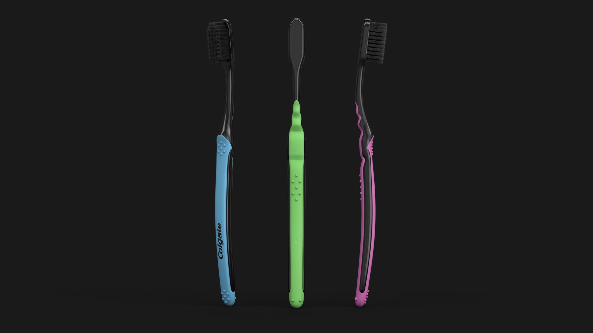 Realistic set toothbrush colgate 3D - TurboSquid 1578181
