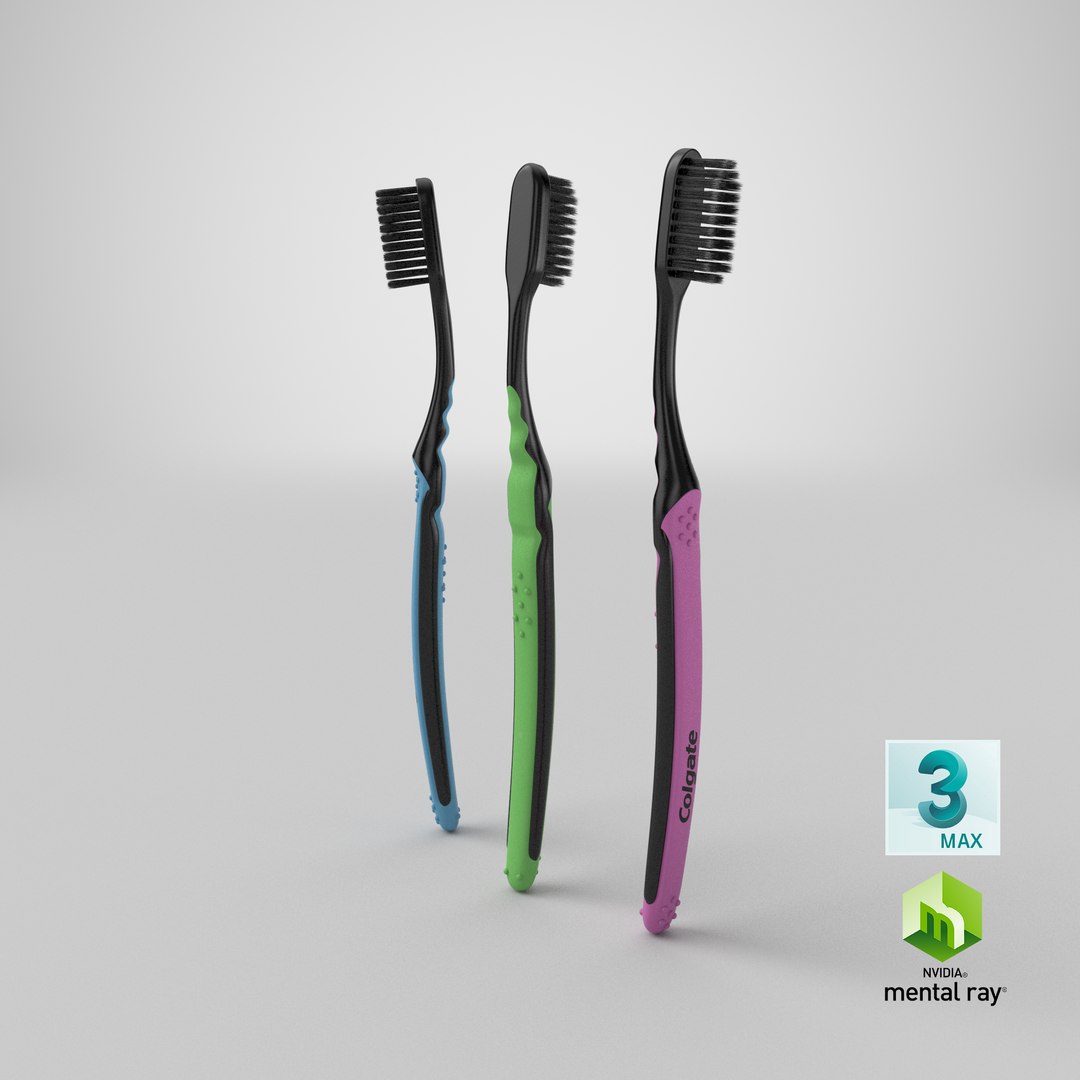 Realistic set toothbrush colgate 3D - TurboSquid 1578181
