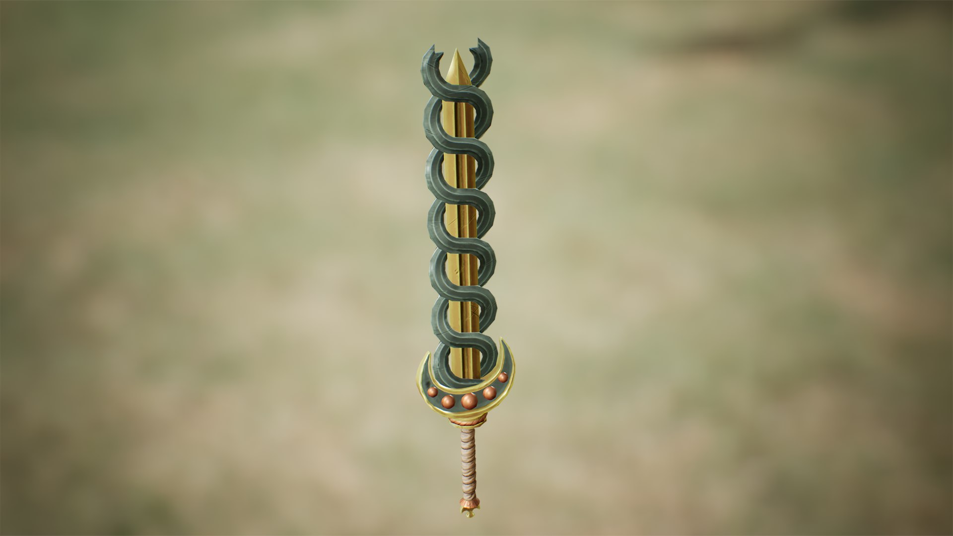 Stylized Steel And Brass Longsword Model - TurboSquid 1783834