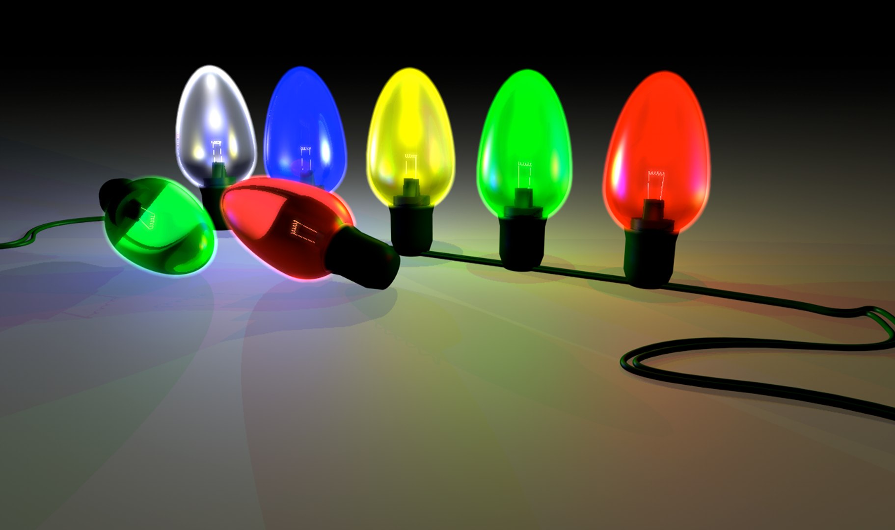 Christmas Lights Holiday C4d