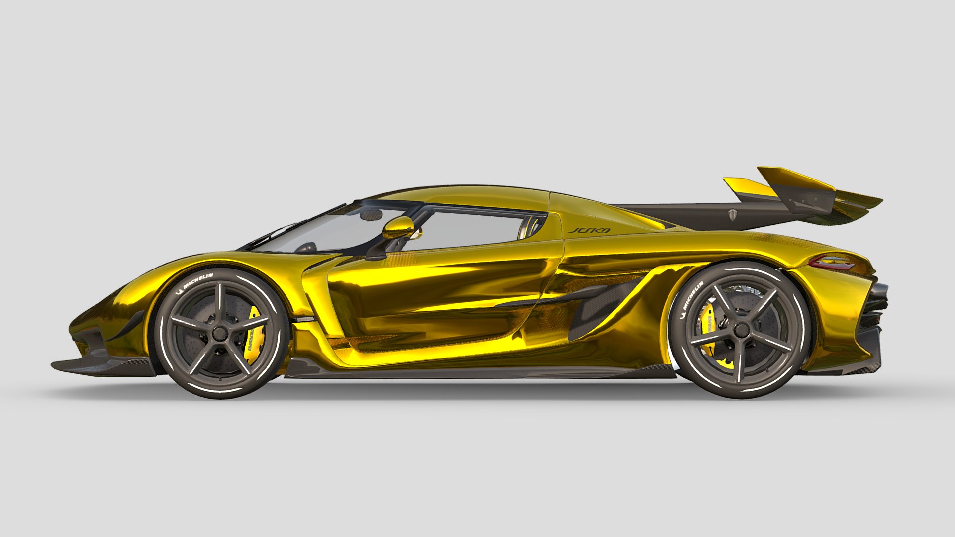 3D Koenigsegg Jesko Gold Edition - TurboSquid 2386411