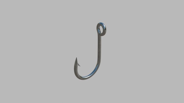Fish hook 3D - TurboSquid 1806730